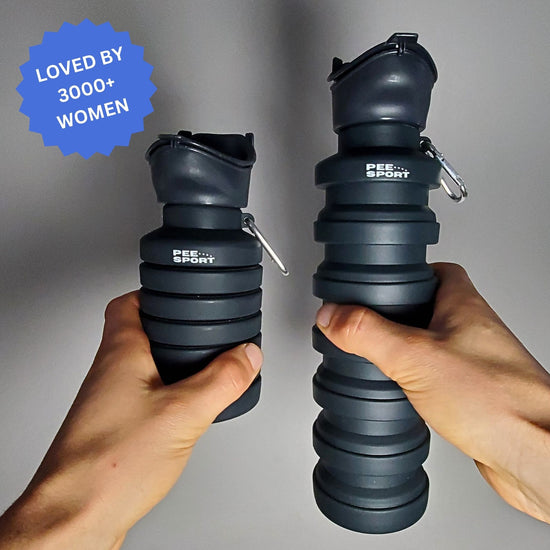 PeeSport New Women's Pee Device: Pee Funnel & Bottle In One!