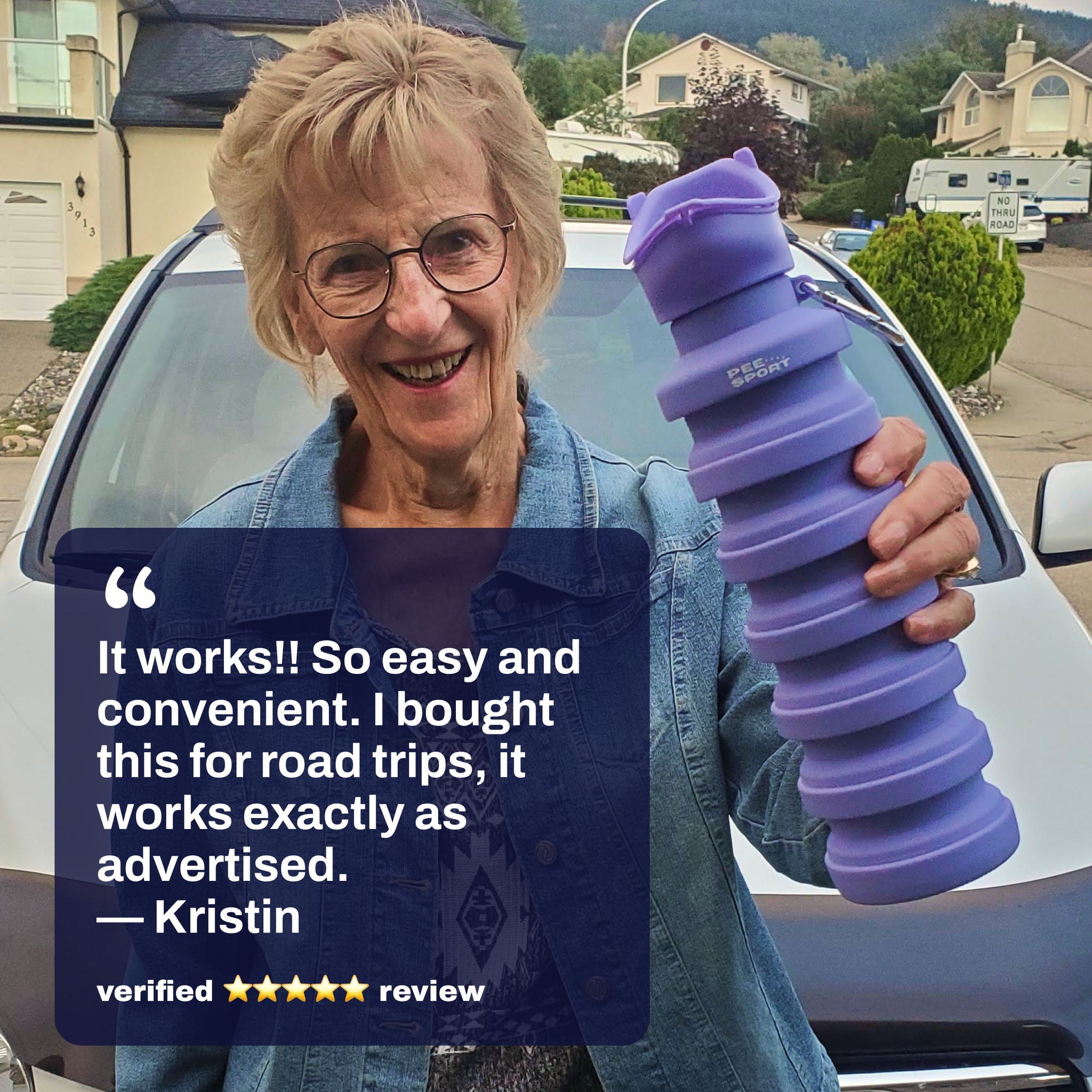 PeeSport New Women's Pee Device: Pee Funnel & Bottle In One!