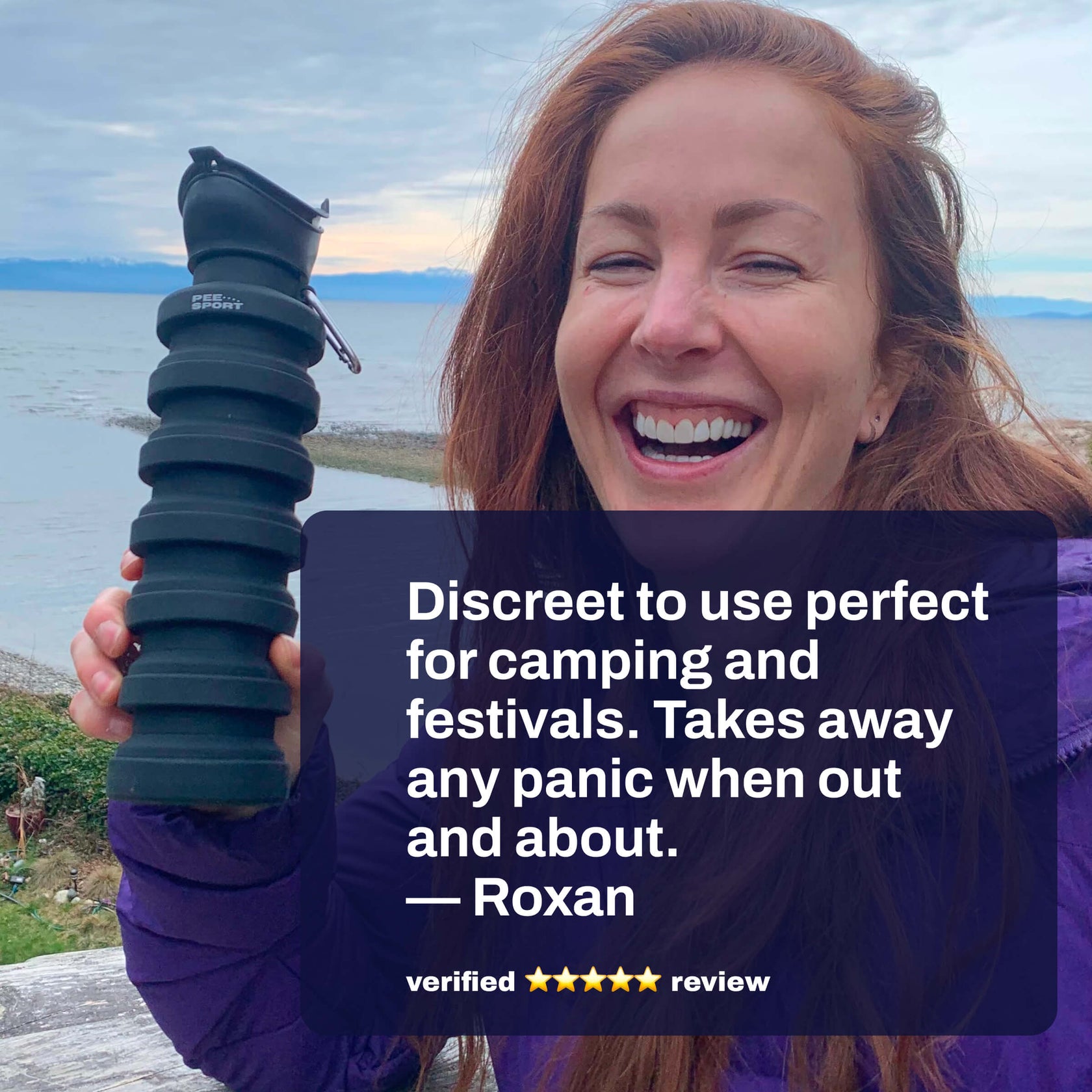 PeeSport New Women's Pee Device: Pee Funnel & Bottle In One!