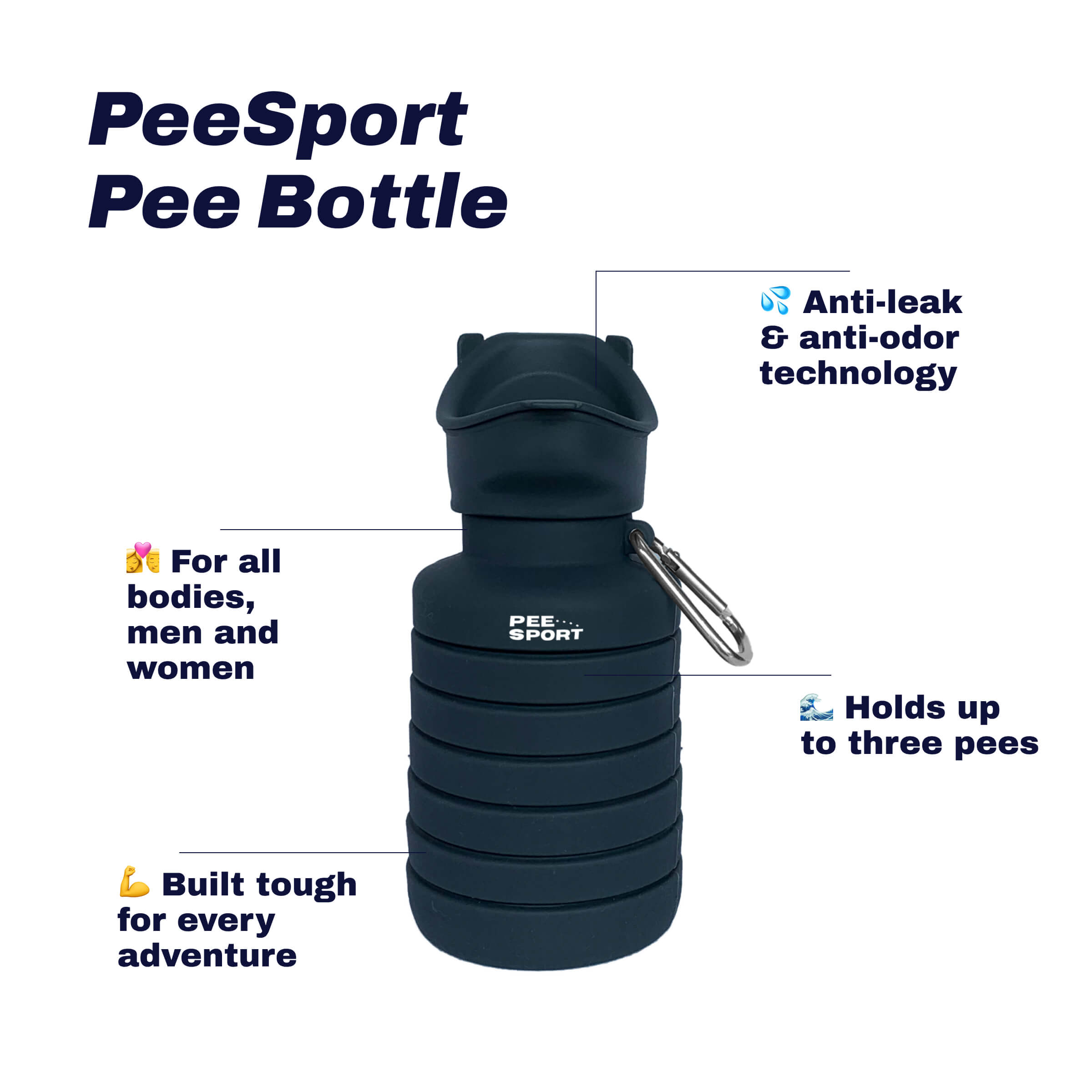 🎯PeeSport Portable Pee Bottle For Men & Women